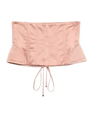 Dolce & Gabbana Satin Stretch Wrap Camisole - Pink