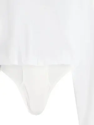 JEAN PAUL GAULTIER Long Sleeved Bodysuit - White