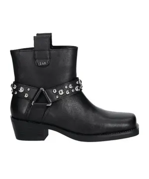 Liu Jo Studded Strap Block Heel Boots