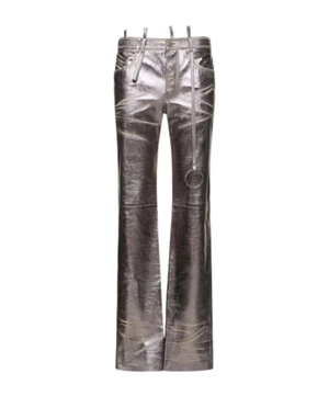 Attico Five-pocket Mirror Casual Pants - Black