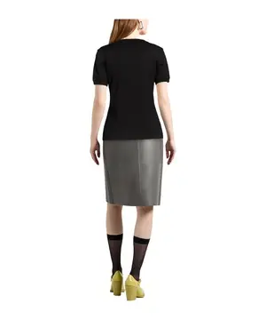Dolce & Gabbana Jersey T-shirt With Appliqu - Black