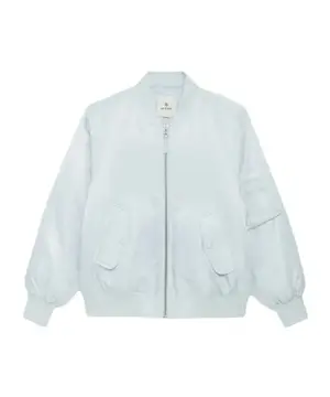 ANINE BING Leon Zipped Bomber Jacket - Mint Green