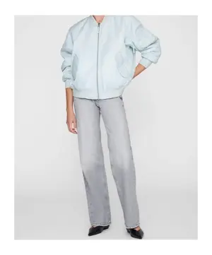 ANINE BING Leon Zipped Bomber Jacket