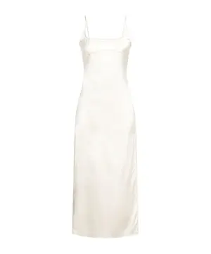 Jacquemus Minimalist Solid-color Slip Dress - Ivory