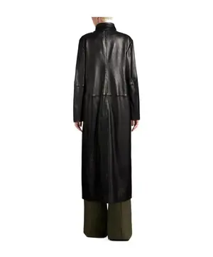 DIESEL® Leather Long Coat