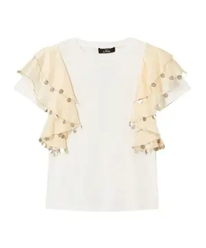 TWINSET Ruffled Embellished T-shirt