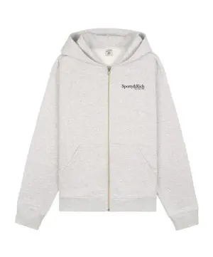 SPORTY  RICH Sporty & Rich Run Club Zipped Hoodie - No