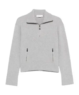 Victoria Beckham Zip Neck Sweatshirt