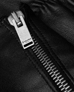 Saint Laurent Zip Gloves In Lambskin