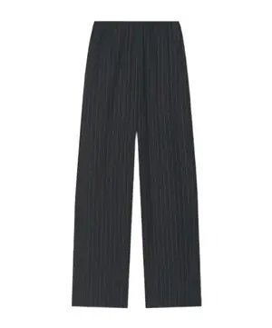 Nanushka Arvenn Pinstripe Trousers - Black