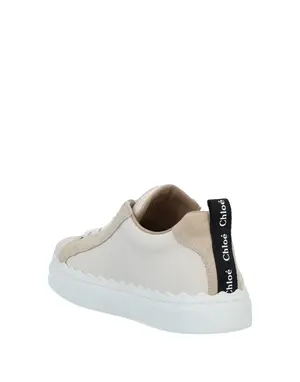Chloé Two-tone Canvas Sneakers With Logo