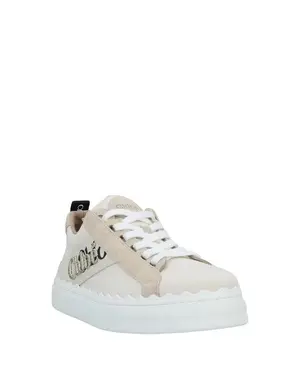 Chloé Two-tone Canvas Sneakers With Logo