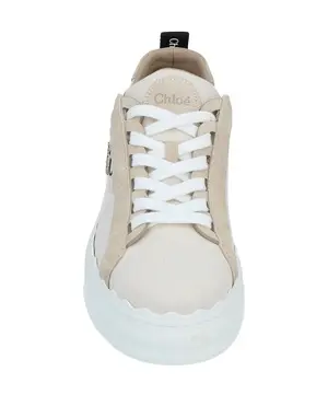 Chloé Two-tone Canvas Sneakers With Logo