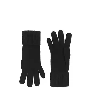 Burberry Simple Solid-color Knitting Gloves - Black