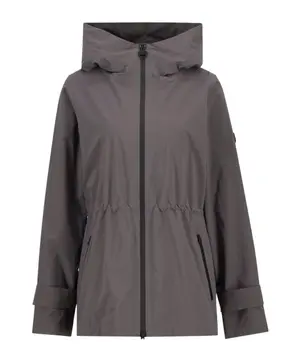 Barbour Hooded Zip-up Jacket - Black
