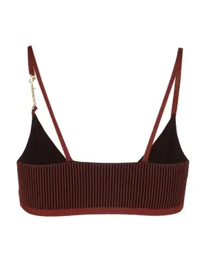 Jacquemus Sleeveless Deep Neckline Knit Top With Appliqu