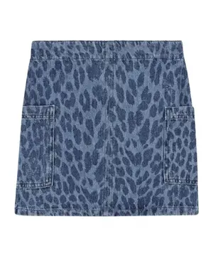 Zadig&Voltaire Leopard-print Denim Skirt