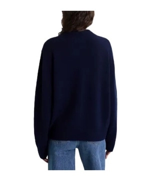 SPORTY  RICH V-neck Embroidered-logo Sweater