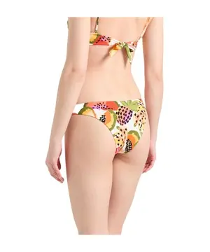 Farm Rio Printed Bikini Bottoms - Orange