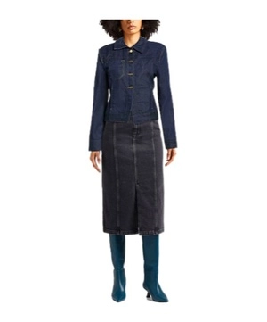 Jacquemus Dark Wash Denim Trucker Jacket
