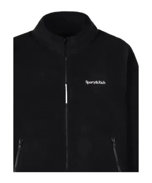 SPORTY  RICH Sporty & Rich Zip-up Fleece Jacket