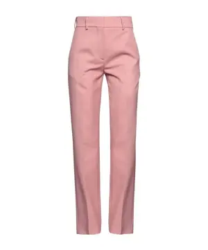 Burberry Solid Color Twill Pants - Pink