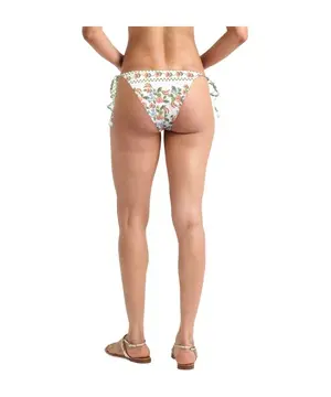 Farm Rio Floral Bikini Bottoms - White