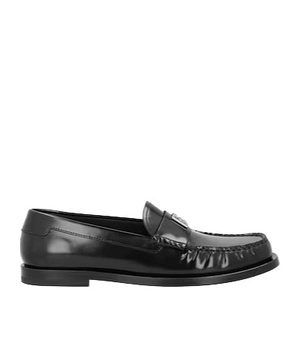Dolce & Gabbana Minimalist Patentleather Loafers - Black