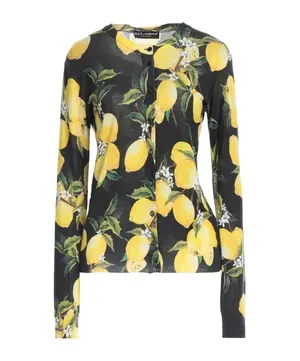 Dolce & Gabbana Printed Long Sleeve Knitted Sweater - Black