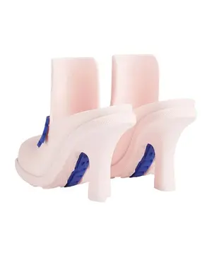 Burberry Burberry Embossed Logo Mules Pink