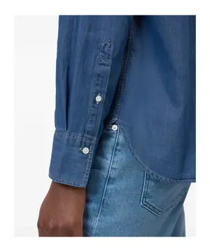 Closed Asymmetric Collared Shirt