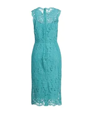 Dolce & Gabbana Sleeveless Lace Sheath Dress - Turquoise