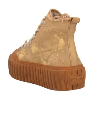 DIESEL® Two-color High-top Canvas Shoes - Beige