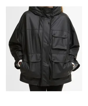Barbour Hooded Casual Jacket With Zip Closure