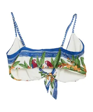 Farm Rio Flower Triangle Bikini Top