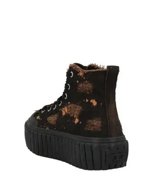 DIESEL® Contrast-color Canvas High-top Casual Shoes