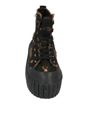 DIESEL® Contrast-color Canvas High-top Casual Shoes