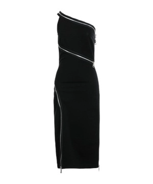 Dolce & Gabbana Summer One-shoulder Dress - Black