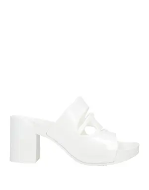 DIESEL® Round Toe High Heeled Sandals - White