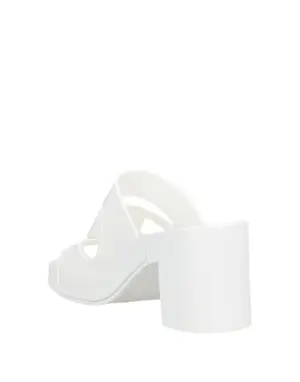 DIESEL® Round Toe High Heeled Sandals - White