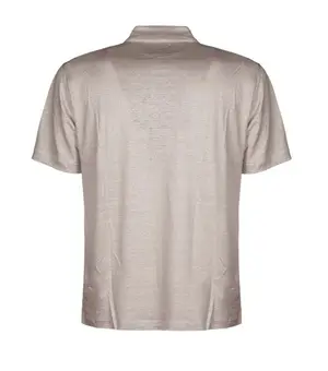 Eleventy Buttoned Polo Shirt - Light Brown