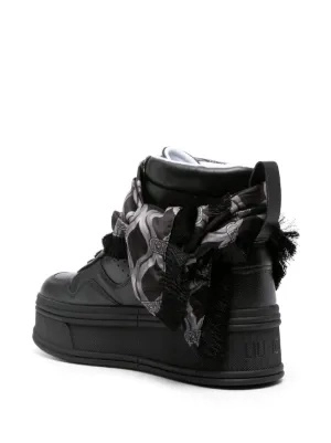 Liu Jo Selma High Top Sneakers With Scarf Detail