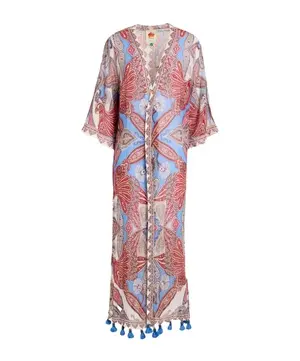 Farm Rio Paisley Print Short-sleeved Top