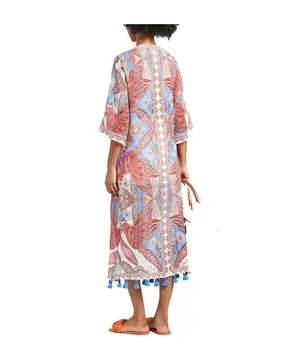 Farm Rio Paisley Print Short-sleeved Top