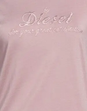 DIESEL® Embroidered Round Neck Short Sleeve T-shirt