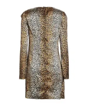 Dolce & Gabbana Leopard-print Long-sleeve Dress