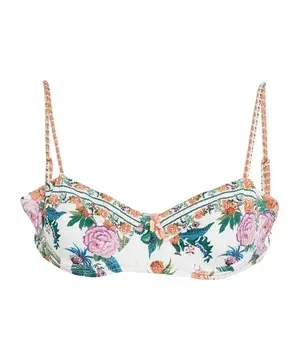 Farm Rio Floral-print Balconette Bikini Top
