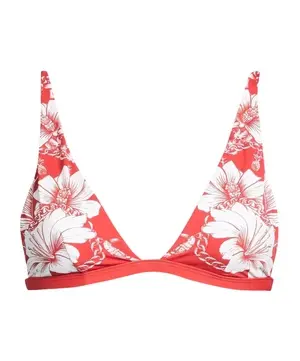 Farm Rio Printed Triangle Bikini Top - Red