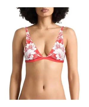 Farm Rio Printed Triangle Bikini Top - Red