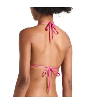 Farm Rio Floral Triangle Bikini Top - Orange